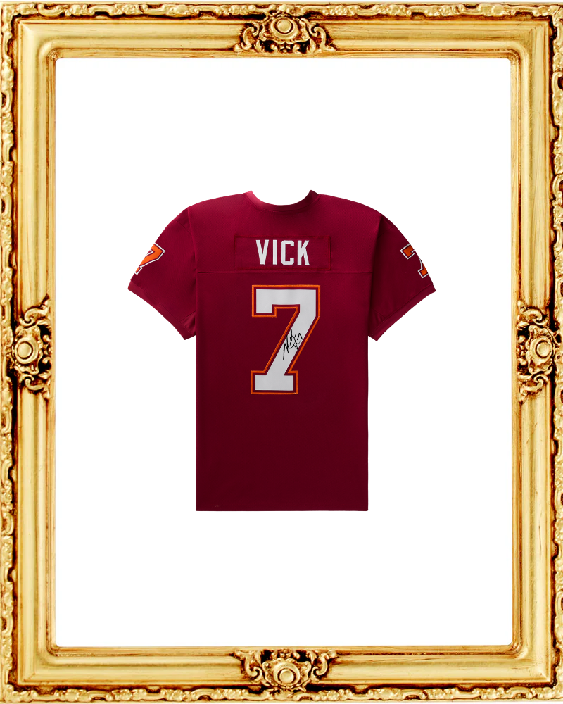 Signed Michael Vick Virginia Tech Away